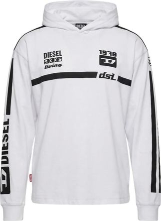 Diesel hoodie T-Boxt &agrave; logo imprim&eacute; - Blanc
