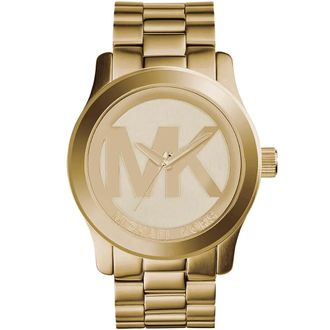 Michael Kors Runway XL MK5473 Damen Gold Edelstahl Uhr 45mm