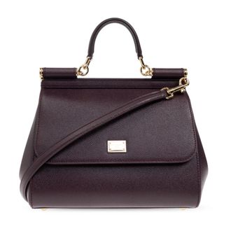 Dolce & Gabbana Femme, Sacs, Rouge, Taille: ONE Size Sicily Large Handbag