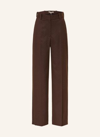 Maje Marlenehose Mit Schmucksteinen braun