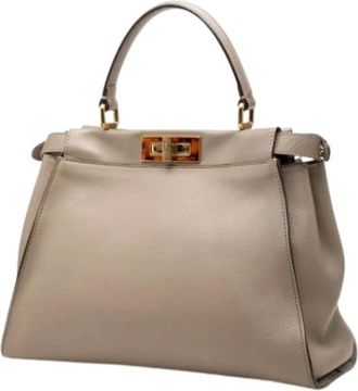 Fendi Pre-owned Peekaboo Iconic - Femme - Pre-owned - Beige - Taille: ONE Size