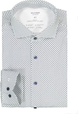 Olymp Herren Hemd blau Jersey