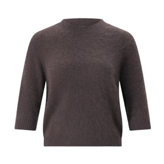 Roberto Collina Rundhals-Strickpullover - - Knitwear - Damen - Braun - L