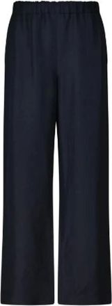 Fabiana Filippi Femme, Pantalons, Bleu, Taille: 38 FR Pantalon de jogging en lin et viscose