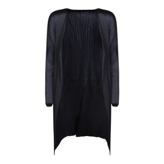 Issey Miyake Basics Cardigan - - Knitwear - Damen - Schwarzk - L