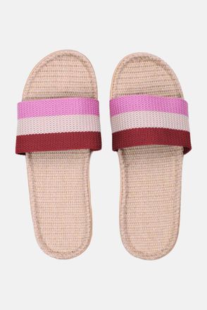 Danef&aelig; Sandalen Danelulu Damen Pink Rot Bast Badelatschen