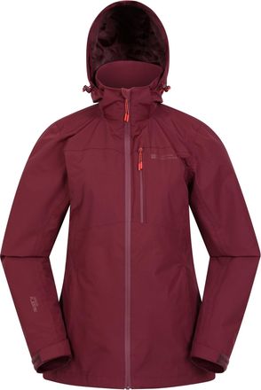 Mountain Warehouse Damen Rainforest II Extreme Jacke (Burgunderrot)
