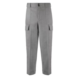 Pantaloni Torino Wollhose mit mehreren Taschen - - Trousers - Herren - Grau - W36