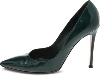 Gianvito Rossi escarpins 110mm en cuir verni pre-owned - Vert