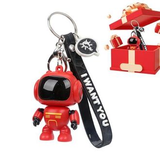 Generic Porte-cl&eacute;s articul&eacute; mobile pour sac &agrave; dos - Motif yeux lumineux - Pour homme et femme - Sac d&eacute;cole, sac &agrave; main, maison, voiture, voyage, Rouge, Refer 