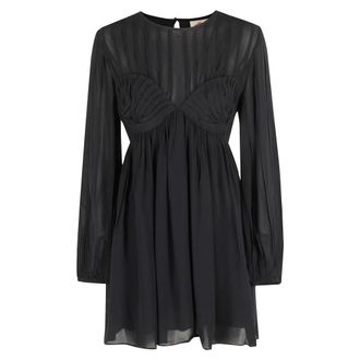 Farm Rio Shell Mini Dress - - Dresses - Damen - Schwarzk - XS