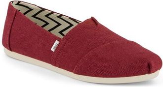 Toms Mocassins Plats Alpargata pour Femme, Toile Ruby Heritage, Pointure 42, Toile Ruby Heritage, 42 EU