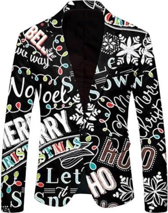 Generic Veste pour femme Blazer pour femme Costume 2025 Cadeaux pour femmes Automne et Hiver Nouveau Costume Imprim&eacute; Amusant Manteau No&euml;l Casual Costume Mante