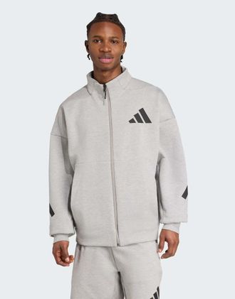 adidas adidas Originals - Z.N.E. - Haut de survêtement - Gris chiné moyen