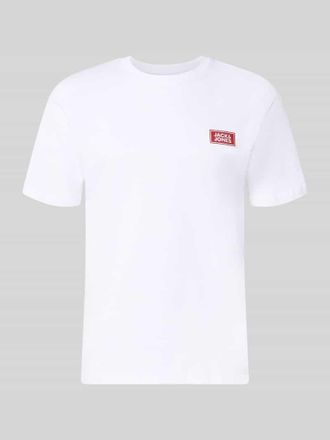 Jack & Jones Regular Fit T-Shirt aus reiner Baumwolle mit Label-Detail