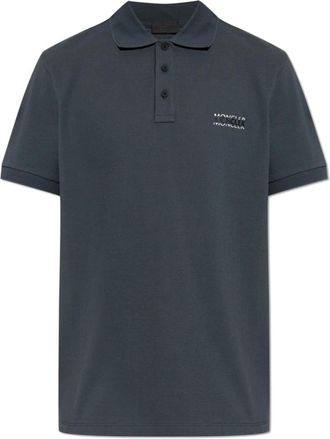 Moncler Homme, Tops, Gris, Taille: S Polo With Logo