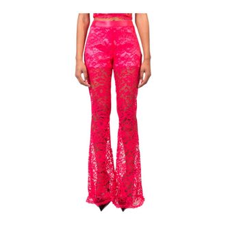 Doris S Spitzenanzughose - - Trousers - Damen - Rosa - L