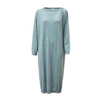Brunello Cucinelli Bead-Embellished Strickkleid - - Dresses - Damen - Gr&uuml;n - L