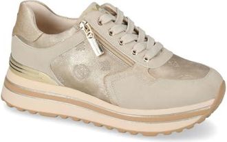 Valleverde Baskets Femme 35522L Cuir Gris ou Or Chaussures Casual, or, 35 EU