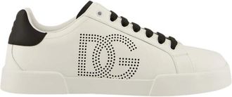 Dolce & Gabbana Homme, Chaussures, Blanc, Taille: 41 EU Portofino Baskets