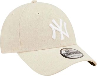 New Era Homme, Accessoires, Beige, Taille: ONE Size Casquette 9Forty en Lin