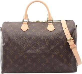 Louis Vuitton Pre-owned Speedy Bandouliere 35 Monogram Sac &agrave; Main - Femme - Pre-owned - Brun - Taille: ONE Size