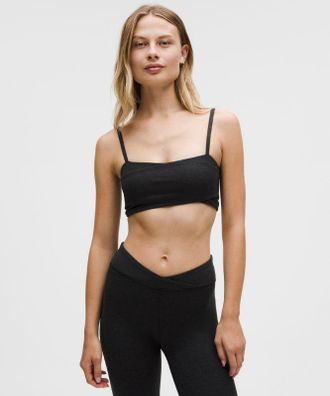 lululemon Brassi&egrave;re Softy Suedey cache-coeur Maintien l&eacute;ger, bonnets B/C pour Femmes - Taille 2XS