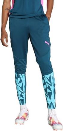 Puma Individualfinal Pantalon dentraînement tricoté, Ocean Tropical Bright Aqua, L Mixte
