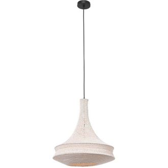 Steinhauer Steinhauer - Suspension suspension salle &agrave; manger lumi&egrave;re blanc tress&eacute; abat-jour E27 cuisine