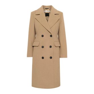 Inwear Femme, Manteaux, Brun, Taille: 44 FR Manteau Marron avec Col Classique