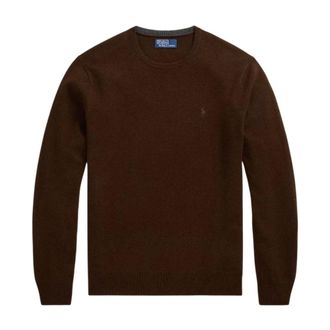 Ralph Lauren Homme, Pulls, Brun, Taille: XL Pull en maille &agrave; col rond