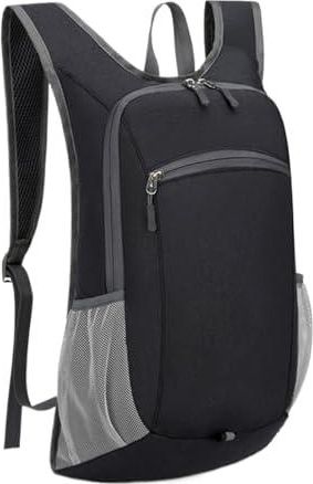 Generic Sac à dos pliable, léger et pliable | Organisateur pour amateurs de sport avec sangles réglables pour bouteille deau, parapluie, chapeaux clés, Noir, 