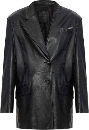 The Attico Lederjacke - Schwarz