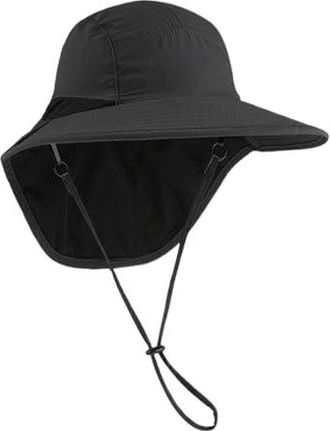 Generic Chapeaux de soleil pour femme - Visi&egrave;re r&eacute;glable, seau respirant | Chapeau de protection solaire avec rabat pour le cou, design l&eacute;ger de d&eacute;fense UV po