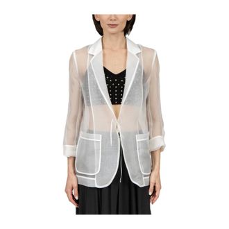 Forte_Forte Damen, Jacken, Wei&szlig;, MGr&ouml;&szlig;e