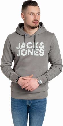 Jack & Jones Herren Corp Logo Sweat Hood Kapuzen Sweatshirt Basic Jumper Reg Fit (Sedona Sage Print Wei&szlig;(Corp 840, XXL))