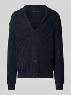 HUGO BOSS Regular Fit Strickjacke aus Schurwoll-Kaschmir-Mix - BECKHAM x BOSS