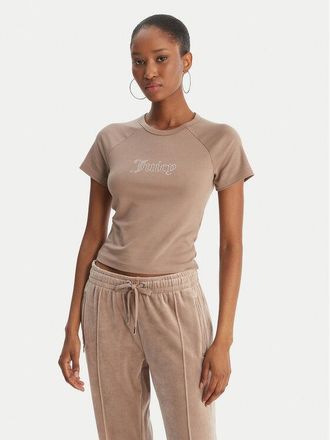 Juicy Couture T-Shirt Baby JCWCT126317 Beige Slim Fit