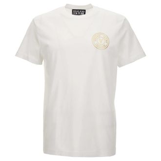 Versace Jeans Couture T-Shirts und Polos - - Tops - Herren - Wei&szlig; - XL