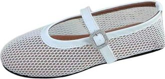 Generic Chaussures de ballet pour femme - Sans lacets - Chaussures plates - Respirantes - Chaussures de loisirs - Pour le sport, les infirmi&egrave;res - D&eacute;contract&eacute;