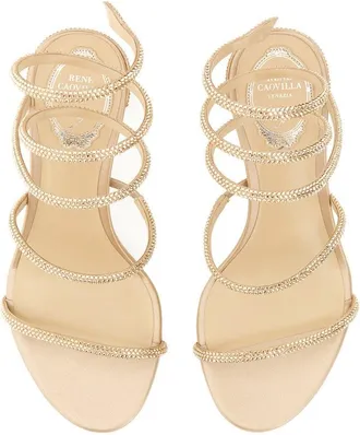 Rene Caovilla Cleo Sandal - Beige