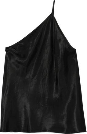 Rick Owens one-shoulder top - Schwarz