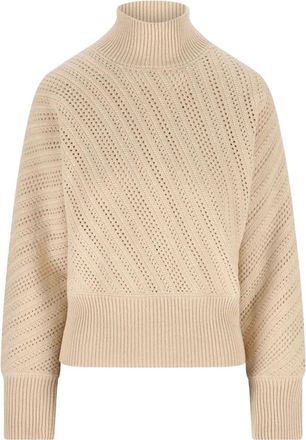 Fendi pull en maille alvéolée à col montant - Tons neutres