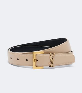 Saint Laurent G&uuml;rtel Cassandre aus Leder