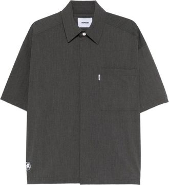 BONSAI Homme, Chemises, Gris, Taille: M Chemise Logo Brod&eacute;