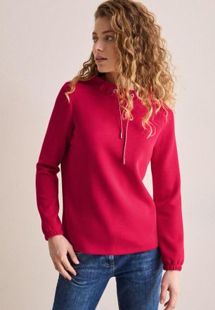 Cecil Langarmshirt aus softem Materialmix