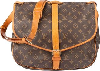 Louis Vuitton Crossbody Bags - Louis Vuitton Canvas Monogram Saumur 35 Crossbody - Gr. unisize - in Braun - für Damen
