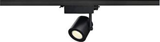 SLV 3~ SUPROS TRACK LED, 3 Phasen System Leuchte schwarz 4000K CRI90 60° 3520lm Reflektor inkl. 3 Phasen-Adapter