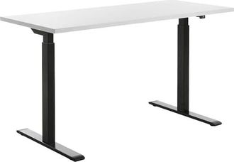 Topstar Topstar höhenverstellbarer Schreibtisch E-Table Holz 140x60 schwarz/weiß