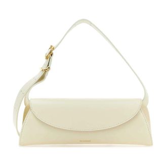 Jil Sander Kleine Elfenbein Leder Schultertasche - - Bags - Damen - Beige - ONE SIZE